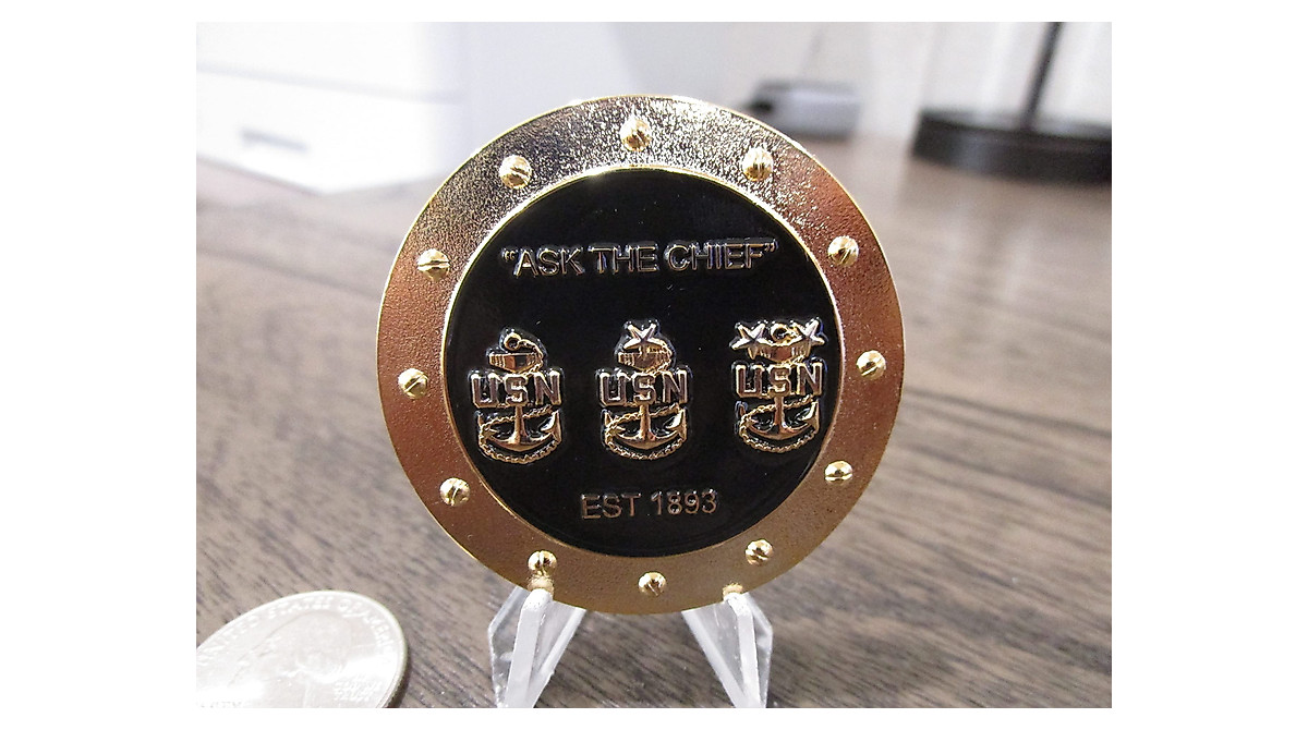 USN Popeye Challenge Coin - Navy Chief CPO Gift | Oneworldtreasures