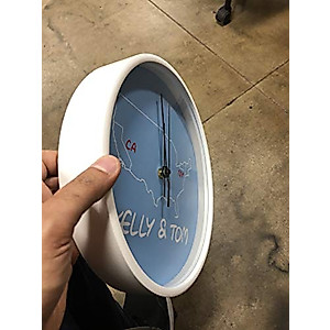 Custom Personalized Photo Wall Clock (10") - Add Your Photo, Picture, Logo or Any Design - Create Your Own Clock for Family, Friends - Made in USA