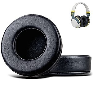 Hesh2 Wireless Earpads,Replacement Ear Pads Cushion for Skullcandy Hesh& Hesh2 Wireless Over-Ear, Softer Durable Leather and Comfortable Sponge,Hesh 2 Pads-(Black)