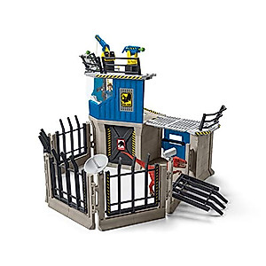 Schleich Dinosaur Toys Science Playset - 33-Piece Set Research Station with Brachiosaurus, Velociraptor, Men Scientist Action Figures, and Dart Cannon, Kids Figurines for Ages 4 and Above