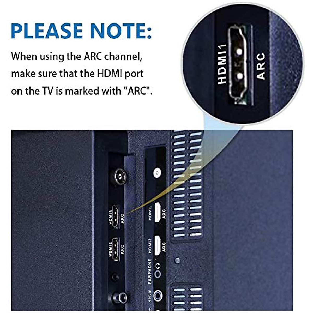 HDMI ARC Audio Extractor 192KHz DAC Converter ARC Audio Extractor Support Digital HDMI Audio to Analog Stereo Audio RCA L/R Coaxial SPDIF and 3.5mm Jack ARC Audio Adapter for TV