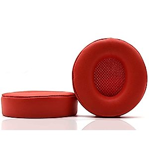 Adhiper Replacement Earpads Solo pro Replacement Ear Pads Ear Cushion is Compatible with Solo pro Headphones (Red)