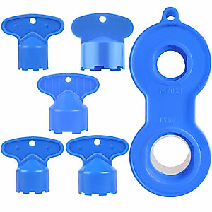 BOETOADG Cache Faucet Aerator Key Removal Wrench Tool with 5 Sizes M16.5, M18.5, M21.5, M22.5, M24 Concave Spout Key Sink Spout Wrench with Faucet Housing Removal Tool for Bathroom Kitchen Sinks