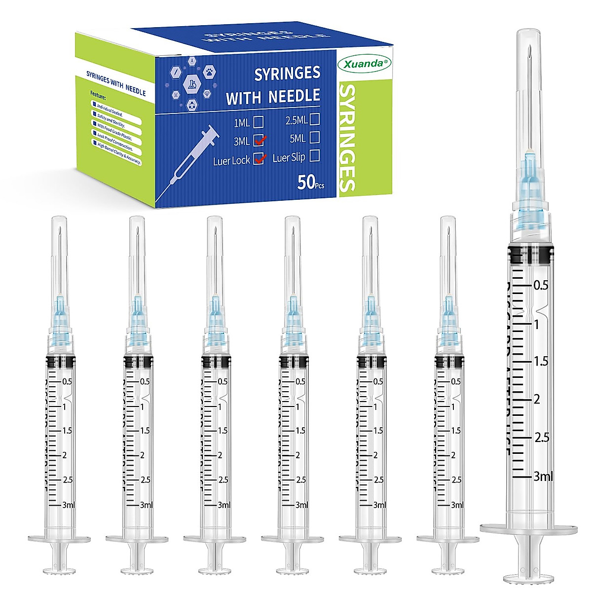 50Pack 3ml Individual Package 23g Suitable for Industrial, Scientific, Measuring, Pet Feeding