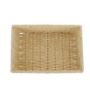 Ciieeo 2pcs Storage Box Toy Storage Basket Square Baskets for Storage Woven Laundry Basket Square Laundry Basket Clothes Bins Storage for Closet Toilet Key Small Basket Wicker Paper Rope