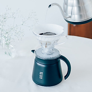 Hario V60 Insulated Metal Beverage Server, 800ml, Black