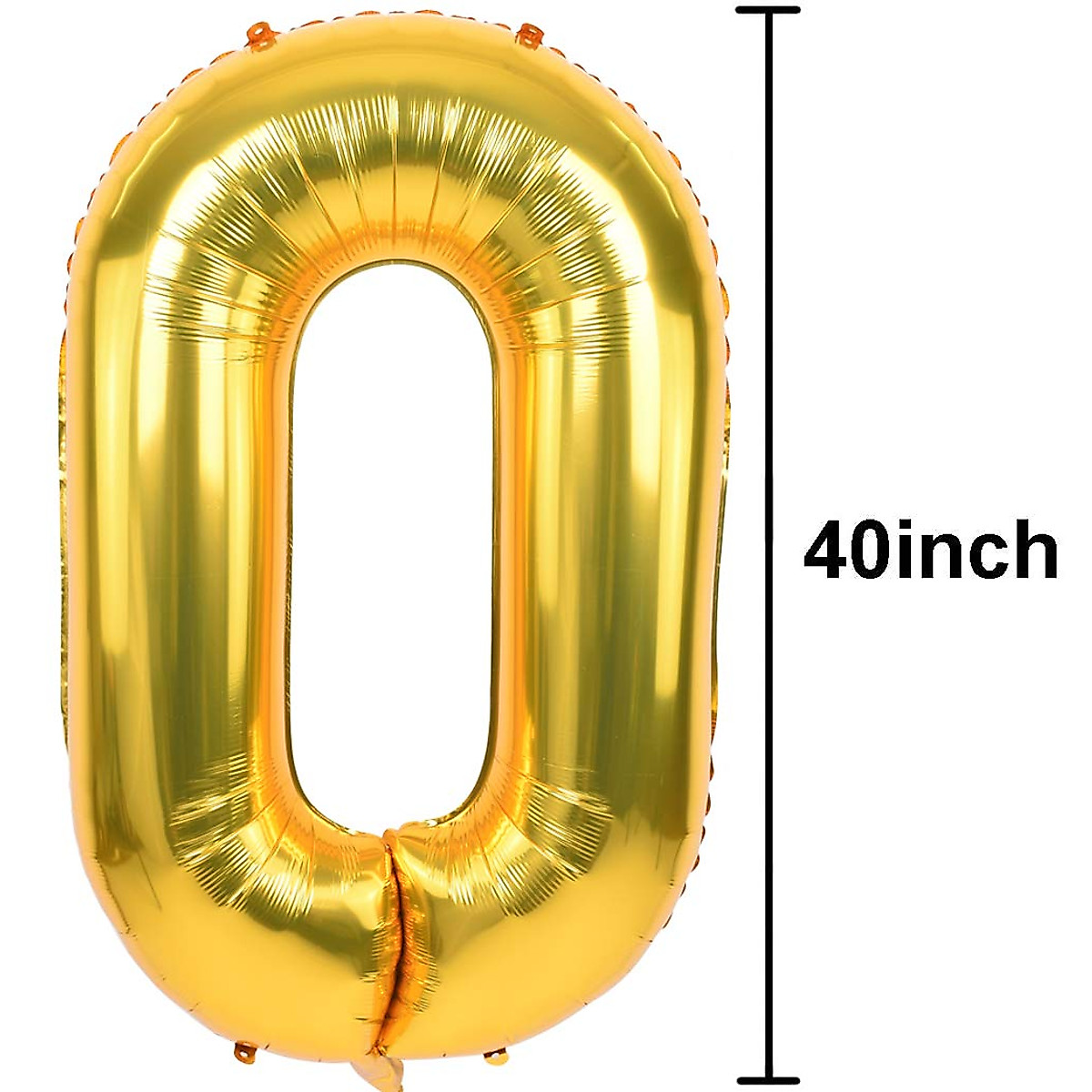 TONIFUL 40 Inch Gold Large Numbers Balloon 0-9 Birthday Party Decorations,Foil Mylar Big Number Balloon Digital 2 for Birthday Party,Wedding, Bridal Shower Engagement Photo Shoot, Anniversary
