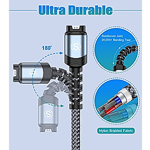 Garmin Watch Charger Cable [2-Pack,4ft] Compatible with Garmin Fenix 5 5S 5X 6 6S 6X Plus Pro 7 7S 7X, Forerunner 945 45 45S 245 Music,Approach S10 S40 S60 G12 S12 S42,Vívoactive 3 4 4S,Venu 2 2S Plus