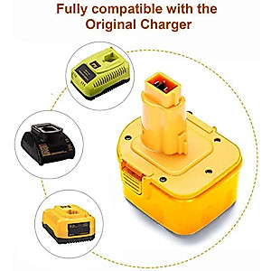 VANON [Upgraded to 4800mAh] Ni-MH 12V DW9071 DC9071 Replacement for Dewalt 12Volt Battery DW9072 DE9037 DE9071 DE9072 DE9074 DE9075 152250-27 397745-01,2-Pack