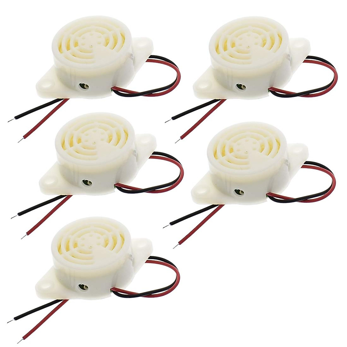 HiLetgo 5pcs 95DB Alarm Buzzer SFM-27 High-Decibel 3-24V 12V Electronic Buzzer Beep Alarm Continuous Beep