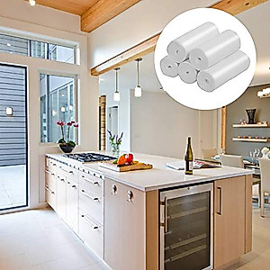 8 Gallon Compostable Trash Bags Inwaysin Tall Kitchen Garbage Bags Recycling Unscented Strong Wastebasket Bin Liners Medium Trash Can Liners for Bathroom,Bedroom,Office,Car (White)