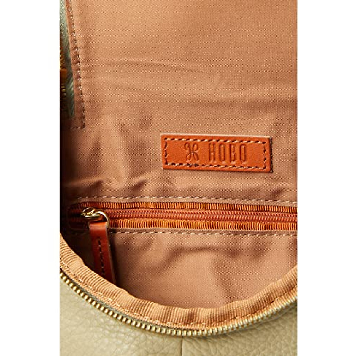 HOBO Fern Stylish Bag for Women - Leather Construction with Top Zip Closure, Printed Lined Interior, and Adjustable Crossbody Strap Bag Cactus One Size One Size