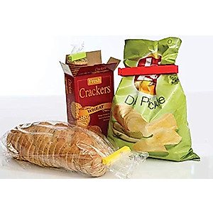 LINDEN SWEDEN Twixit Bag Clips - Set of 2 - Keep Food Fresh, Prevent Spillage - Great for Storage and Organization - Microwave, Freezer and Dishwasher-Safe - BPA-Free, Super