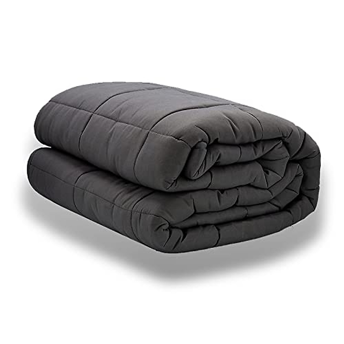 ZFITEI Weighted Blanket 60"x80" 20 Lbs for Adults Blankets（Dark Grey）