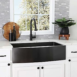 Vintage Tub & Bath Stainless Steel 36 Inch Single Bowl Apron Front Farmhouse Kitchen Sink