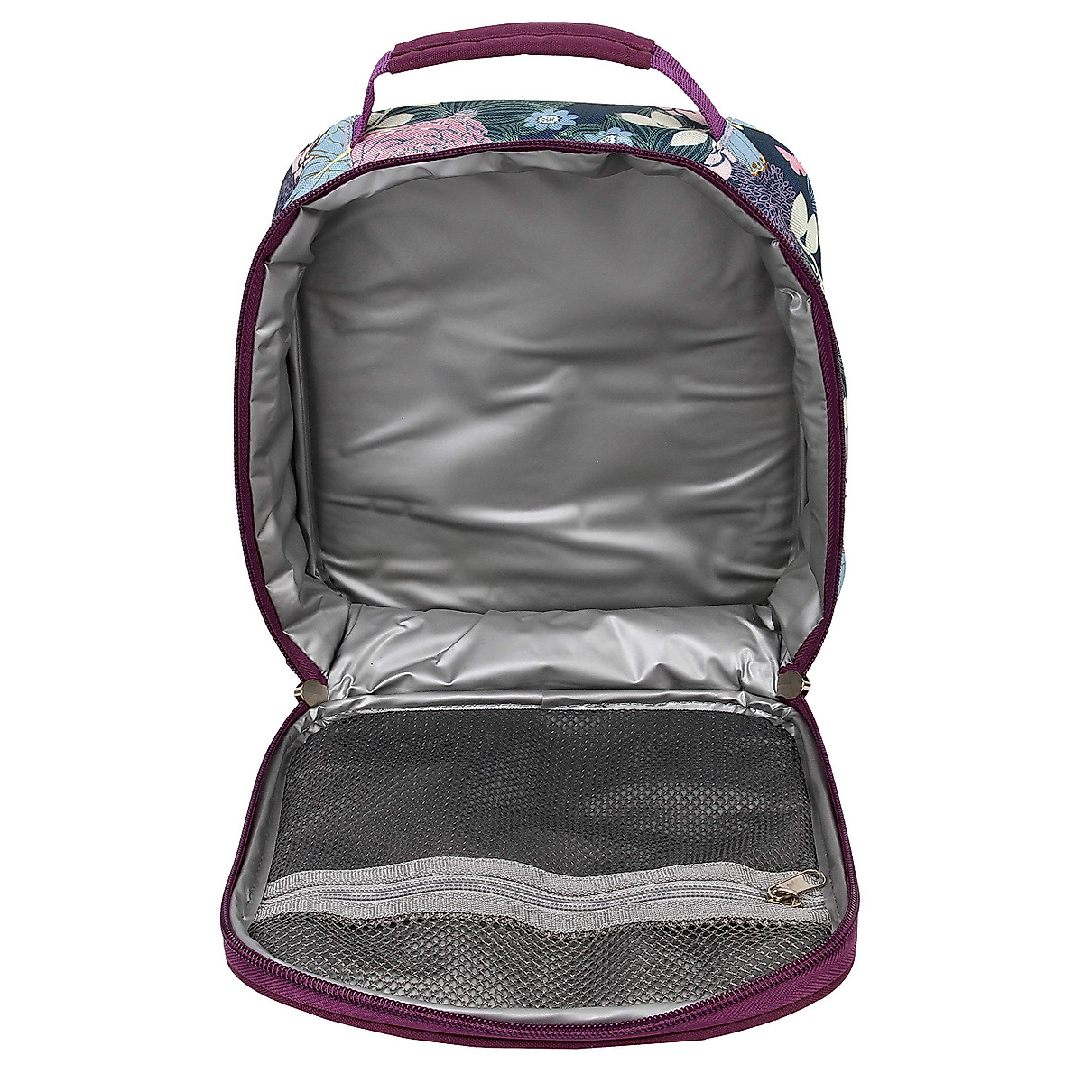 J World New York Kids' Duo Rolling Backpack with Lunch Box Set, Secret Garden, One Size