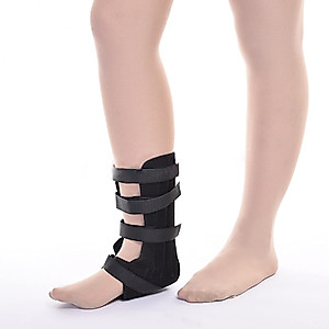 HSManLian Ankle Stabilizer Adjustable Ankle Brace for Exercise Protection Tendon Sprain Injury Recovery Black