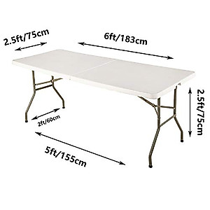 LZY Spandex Fitted Stretch Table Cover for 6 ft or 4ft or 8ft Folding Table, Rectangular Cocktail Tablecloth, Perfect for Party or Banquet
