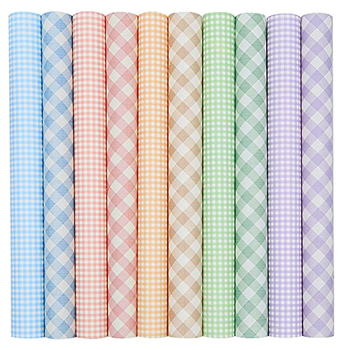 Classic Plaid Wrapping Paper, Popular Light Color in White Kraft Gift Wrapping Paper, 20x28 inches per sheet (10 sheets: 38 sq. ft. ttl.), Folded Paper for Families, Friends, Kids in Birthday, Wedding, Baby Shower, Congrats and Holiday