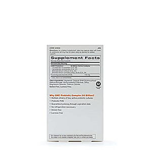 GNC Probiotic Complex Daily Need with 50 Billion CFUs, 60 Capsules, Daily Probiotic Support