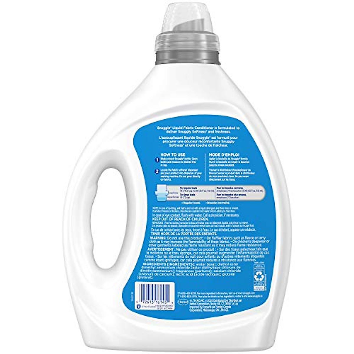 Snuggle Liquid Fabric Softener, Dye Free for Sensitive Skin, 2X Concentrated, 200 Loads