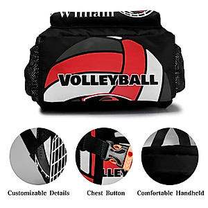 WOWPersonalTailor Personalized Volleyball Star Fashion Lightweight Waterproof Computer Bag with Name Unisex Gifts, 12.2''(L) x 5.9''(W) x 16.5''(H)