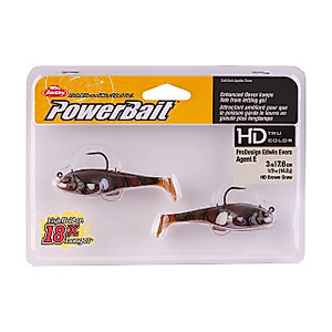 Berkley Powerbait Agent E Fishing Soft Bait, HD Brown Craw, 3"
