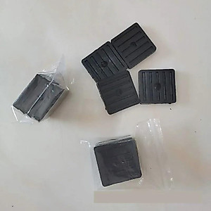 RecDec 4 Pack Mini Split Anti-Vibration Pads Wall Mounting Bracket Isolator Rubber Pad Damper Shock Absorbing Feet for Ductless Air Conditioner Heat Pump System Outdoor Condenser Unit A/C HVAC