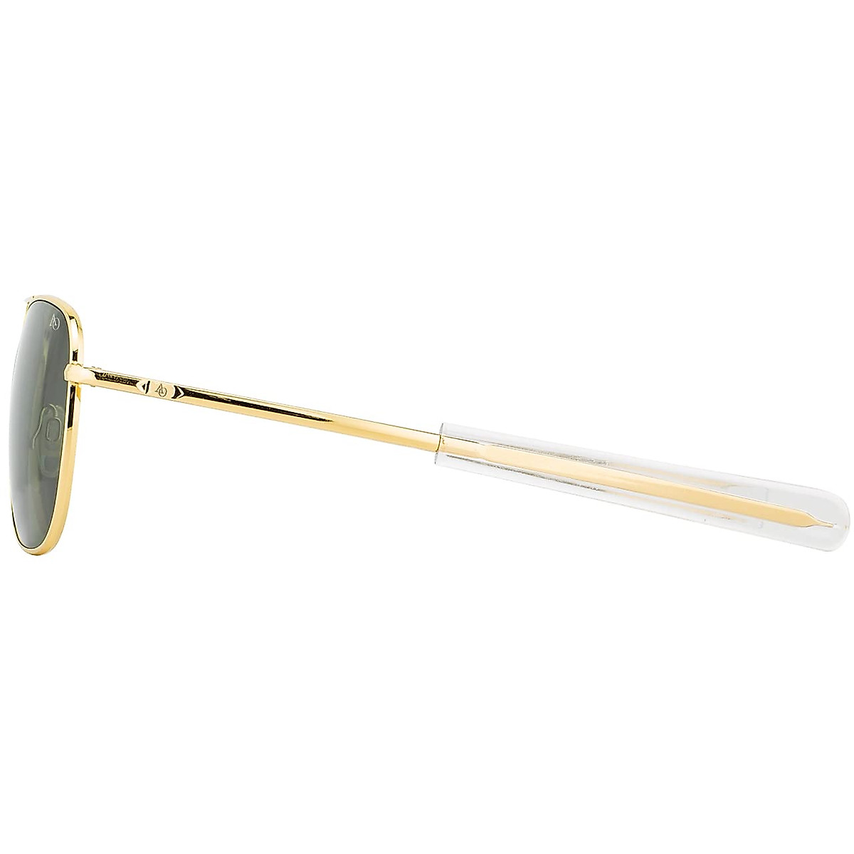 AO Original Pilot Sunglasses - Gold - Calobar Green AOLite Nylon Lenses - Bayonet Temple - Polarized - 55-20-140