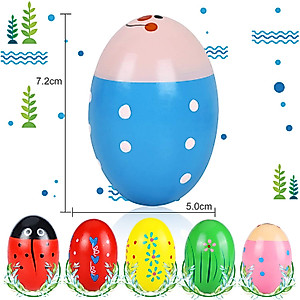 VAPCUFF Toys for 3 4 5 6 Year Old Kids, Wooden Maracas Musical Easter Eggs Easter Basket Stuffers for Toddlers Birthday for Toddlers Easter Gifts for Baby Easter Baskets for Girls Boys