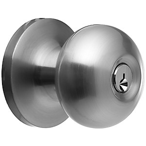 MiLocks WKK-02SN Digital Door Knob Lock with Keyless Entry via Remote Control for Interior Doors, Satin Nickel