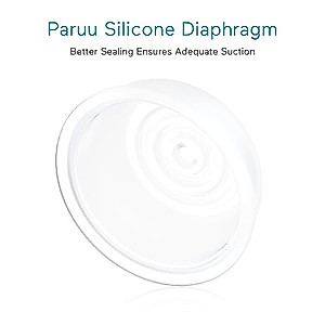 Paruu R12 Duckbill Valves & Silicone Diaphragm, R12 Original Breast Pump Parts, Wearable Breast Pump Replacement Accessories, 2 Pack Set