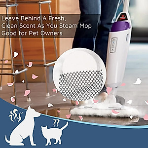 24 Pcs Fragrance Discs Compatible with Bissell Powerfresh and Symphony Series Steam Mop Pad, Including 4 Different Scent Discs (12 Spring Breeze, 4 Lemon, 4 Jasmine, 4 Ocean Breeze)
