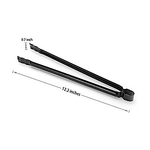 Utoolmart BBQ Charcoal Tongs For Grill, Heavy Duty Carbon Steel Metal Clip Tongs Clamp Clip for Charcoal Serving Tools 1 Pcs