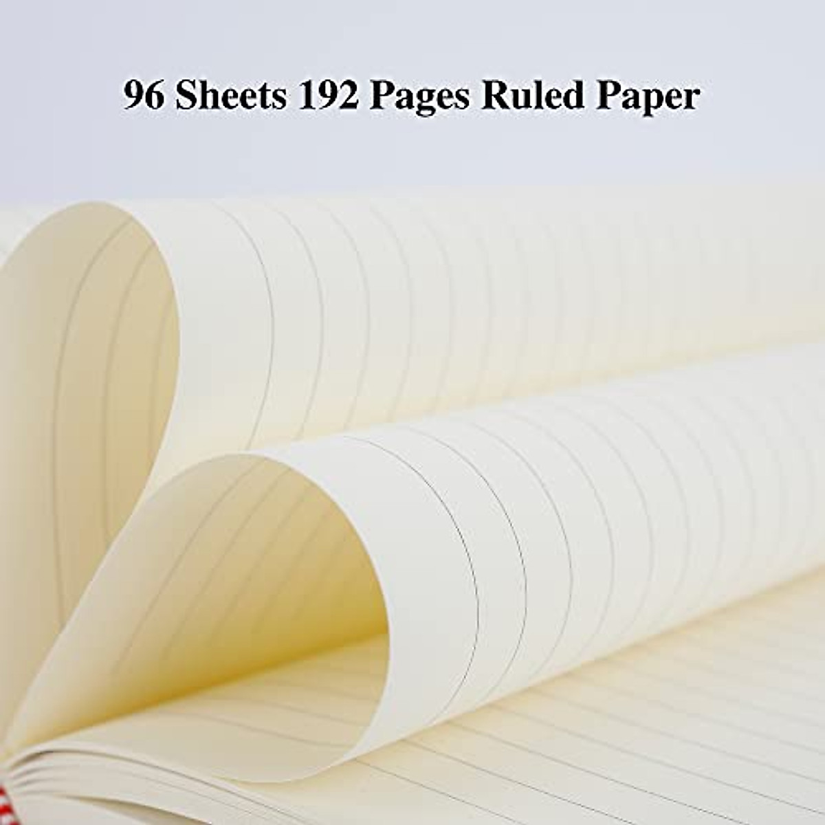 Ruled Journal Notebook, B5 3D Butterfly Embossed Hardcover Writing Journal with Elastic Closure Band, 192 Pages Lined Paper for School, Office, Home, 9" X 6.9" (Blue)