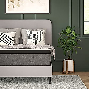 Flash Furniture Capri Comfortable Sleep 13 Inch Euro Pillow Top Hybrid Pocket Spring Mattress - Full - CertiPUR-US Certified Foam - Mattress in a Box, White