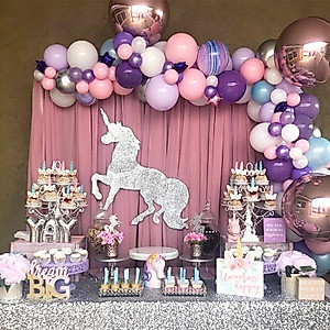 RUBFAC 116pcs Purple Balloons Different Sizes Pack of 36 18 12 10 5 Inch for Garland Arch Extra Large Balloons for Birthday Graduation Wedding Party Decoration