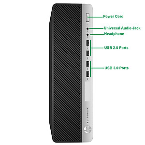 HP 800 G3 Small Form Computer Desktop PC, Intel Core i5-6500 3.20GHz Processor, | 8GB Ram, 256GB SSD | HDMI, AMD Radeon RX-550 4GB Graphics, Wireless WiFi, Windows 10, Black (Renewed)