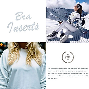 EMOET Seamless Strapless Bra, Invisible Silicone Adhesive Bra Cups,Clear Sticky Backless Front Buckle Bra Pads Inserts