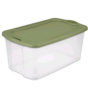 Generic Stor-A-Lot Stackable Storage Box with Lid, Green, RXZER11