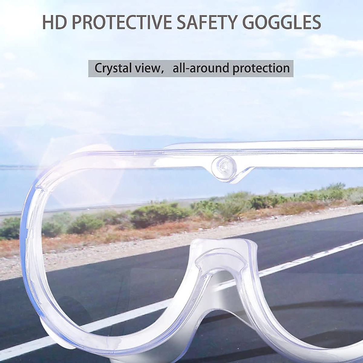 abudder 6 Pieces Kids Safety Goggles,Protective Goggles Crystal Clear Eye Safety Glasses for Boys and Girls