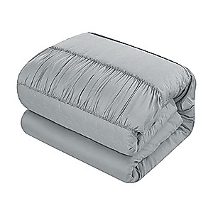 Chic Home Mykonos 20 Piece Comforter Set, Queen, Grey