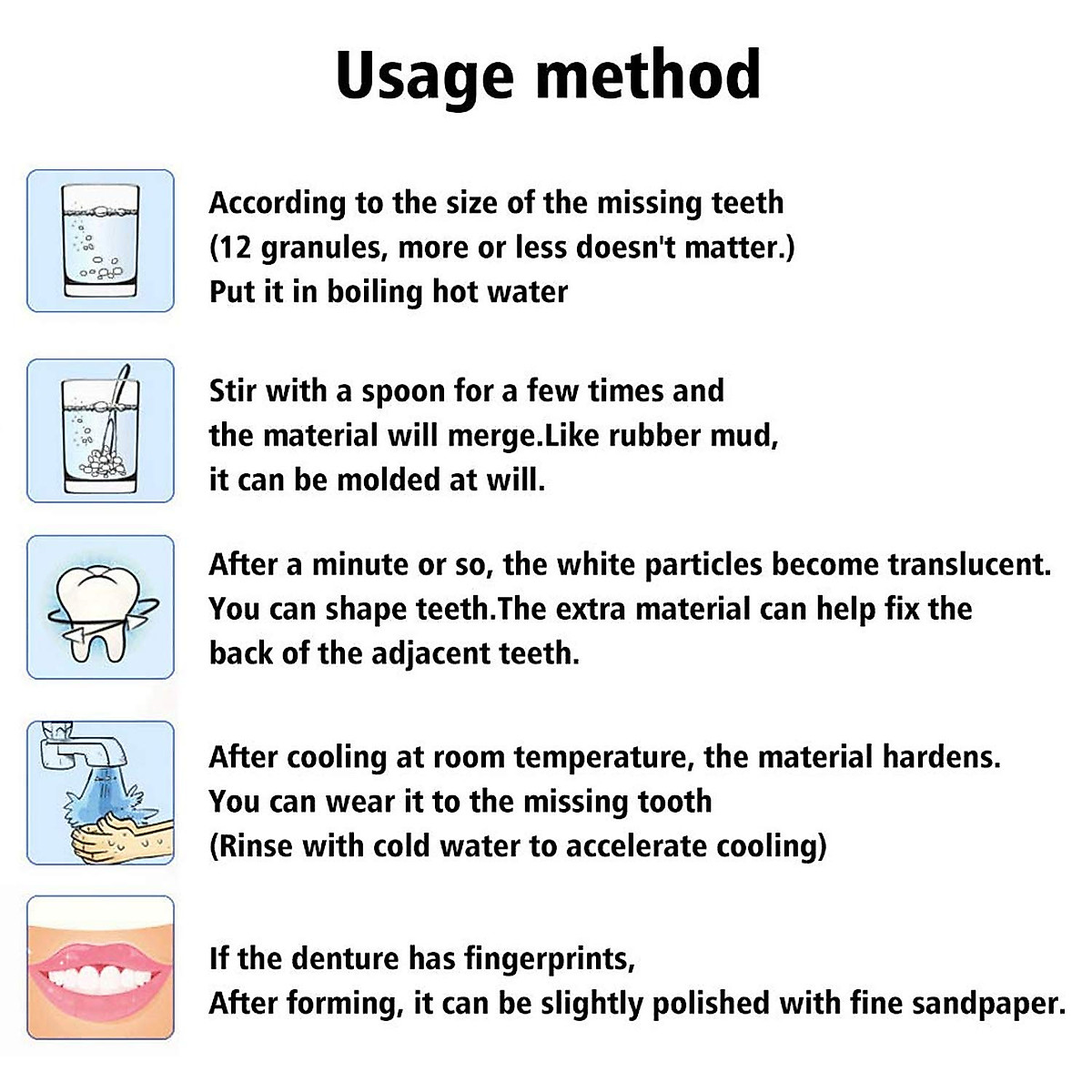 Teeth Repair Kit, Temporary False Teeth, Do it Yourself Thermal Fitting Beads, Moldable False Teeth for Snap On Instant and Confident Smile, Vivostar