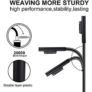 DHMXDC Surface Charger 44W 15V 2.58A Compatible with Microsoft Surface Laptop 1/2/3, New Surface Pro 7/6/5/4/3/X, Surface Book 1/2, Surface Go 1/2