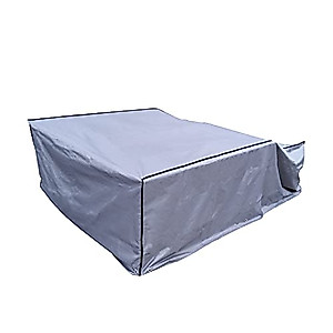 Rio AcePRO 83"X60"X25" Outdoor Set Square Waterproof Cover, Windproof, Uv Protection, for Patio Furniture, Gray, Silver Grey