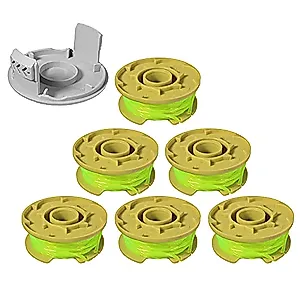 THTEN 11ft 0.080" Replacement Trimmer Spool for Ryobi One Plus AC80RL3 18v 24v and 40v Cordless Trimmers Line Refills Weed Wacker Auto-Feed Twist Single Line Parts