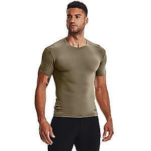 Under Armour Men's HeatGear Tactical Compression Short-Sleeve T-Shirt, Federal Tan (499), X-Small