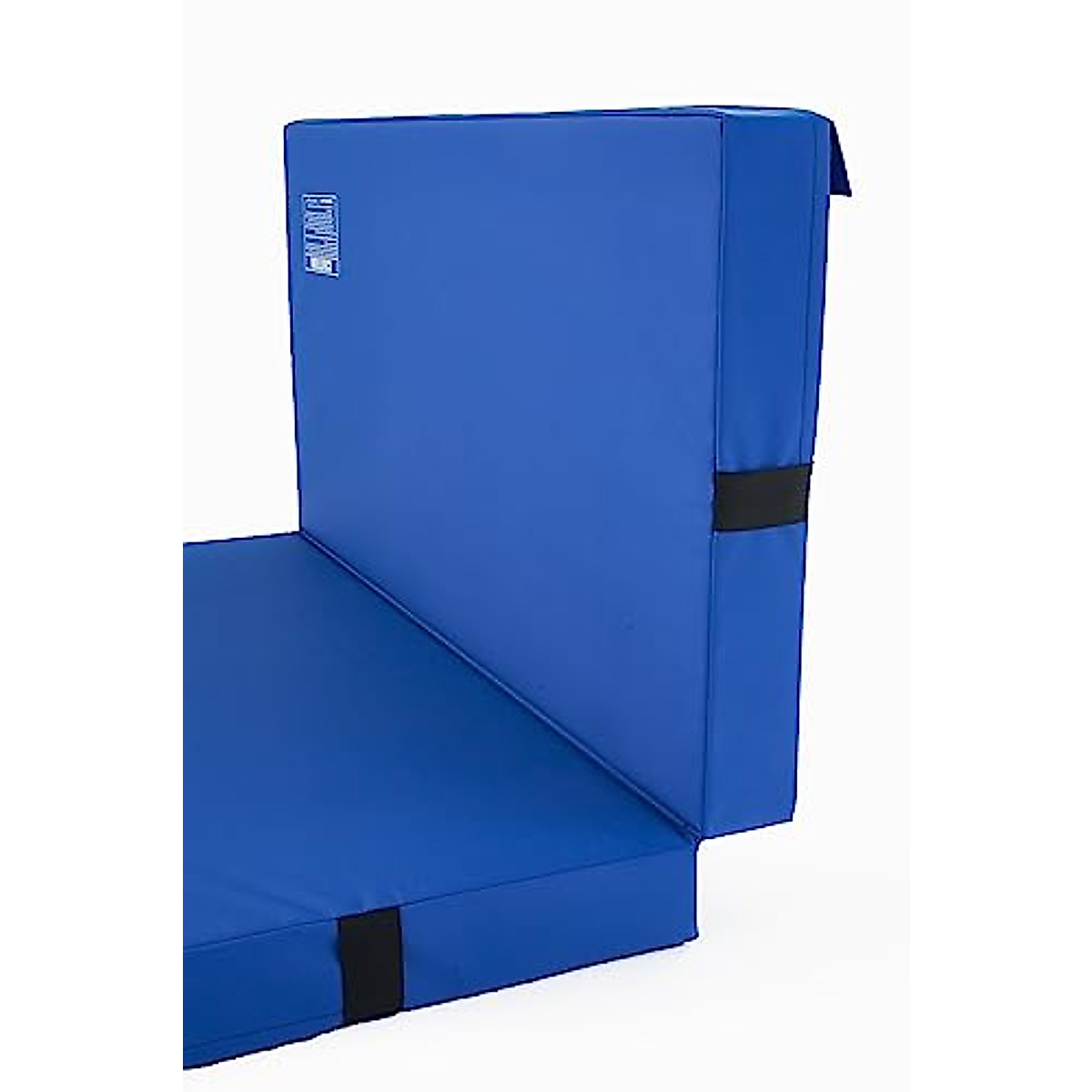 We Sell Mats 8 Inch Thick Bi-Folding Gymnastics Crash Landing Mat Pad, Safety for Tumbling, Back Handspring Training and Cheerleading, 4 ft x 8 ft, Blue