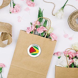 100 PCS Guyana Flag Stickers for Kids Guyana Patriotic Stickers Popular Country City Souvenir Labels Stickers for Water Bottles Laptop Computer Envelope Seals & Goodie Bags,1.5 Inch