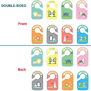 Baby Closet Dividers with Extra Blank Stickers - Cute Baby Closet Size Dividers for Baby Size Closet Clothes Age Nursery Baby Clothes Organizer/Hangers Dividers